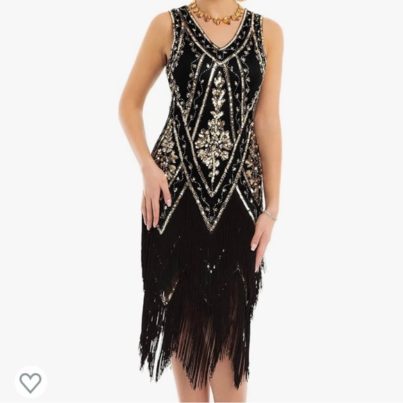 Pretty Guide | Dresses | Pretty Guide Vintage 92s Swing Flapper Dress ...